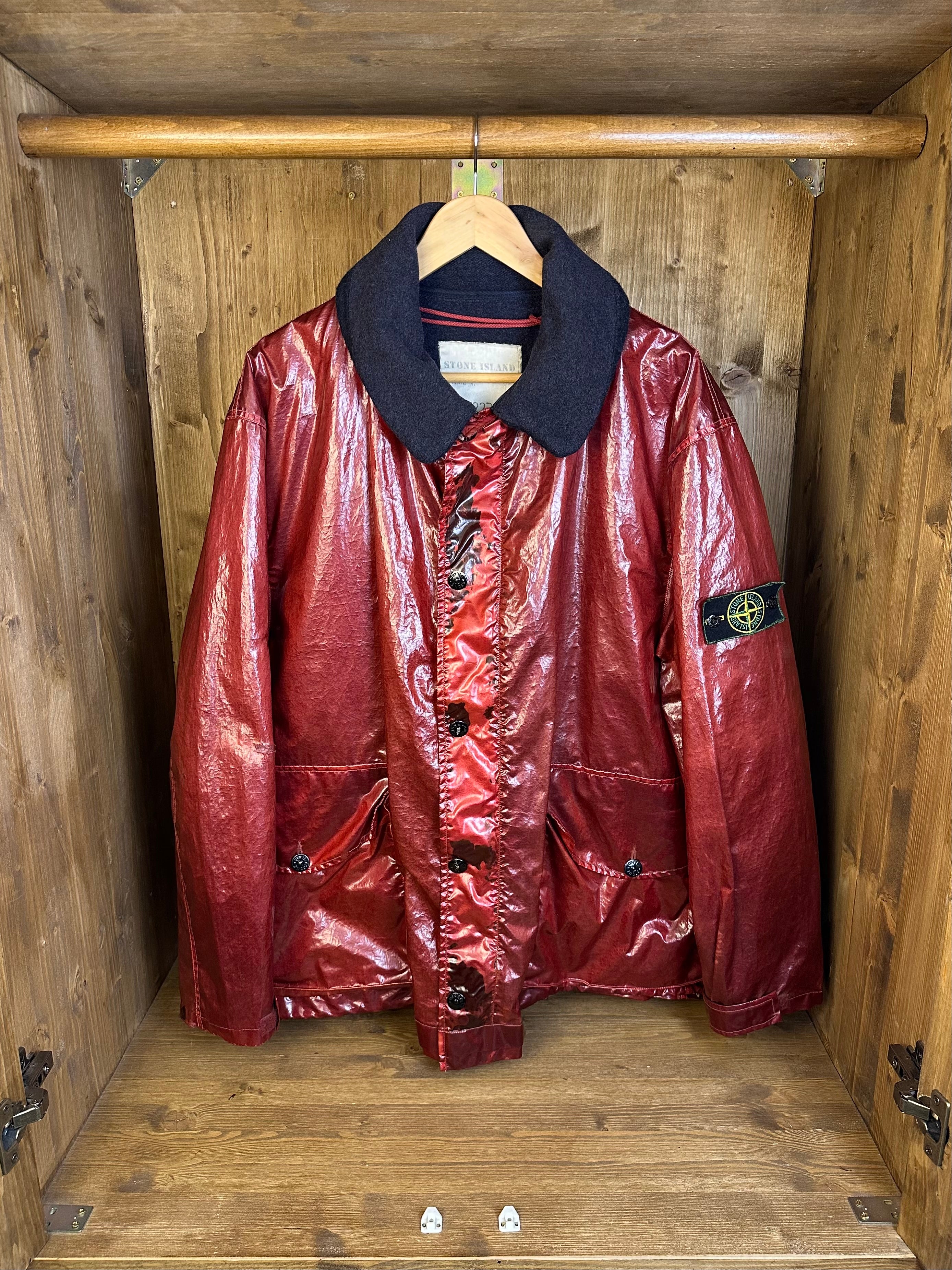 AW92/93 GLAZED SILK LIGHT in Red – Big Badge Archivio