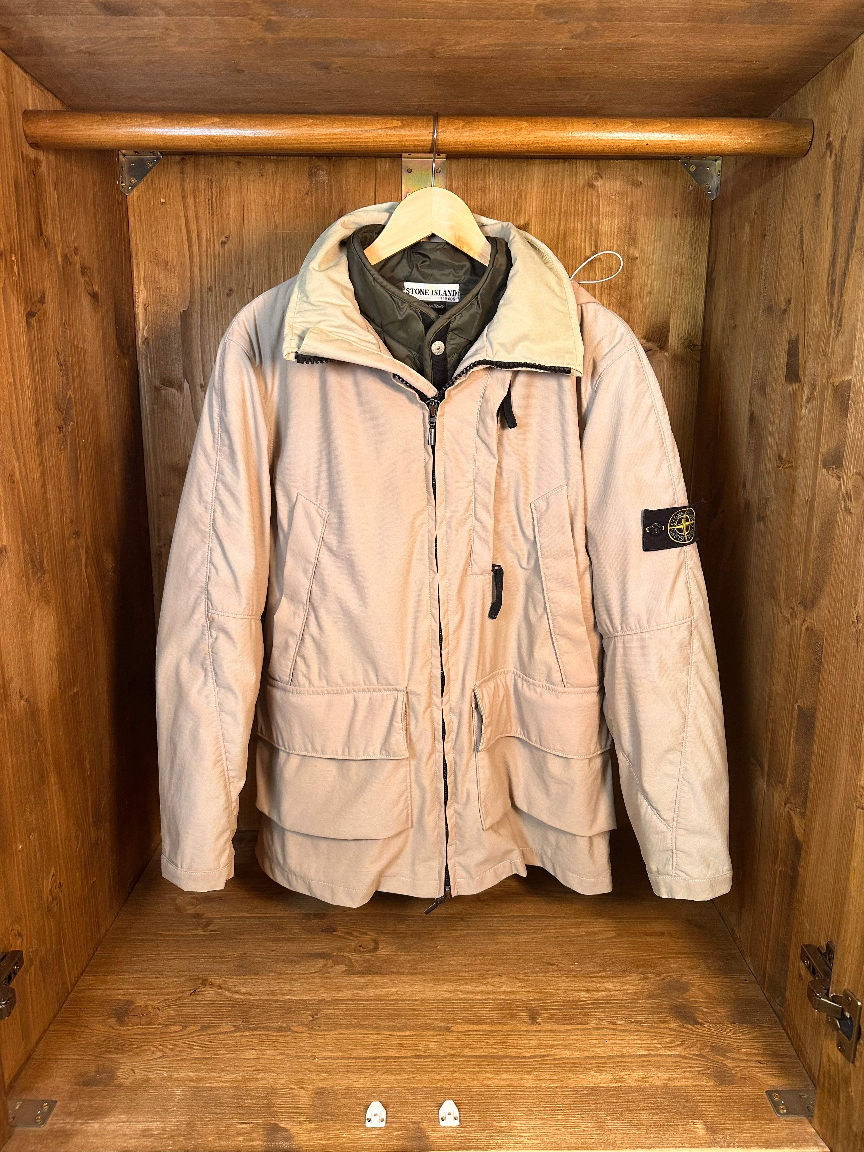 AW1999 NYLAM DUAL LAYER in Beige – Big Badge Archivio